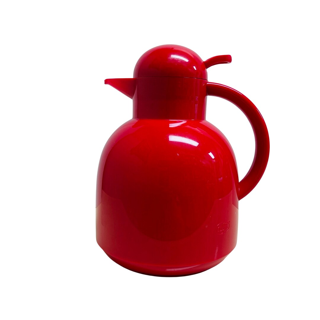 Alfi Diana Carafe Postmodern Design Red Plastic Glass Interior Hot Cold ...