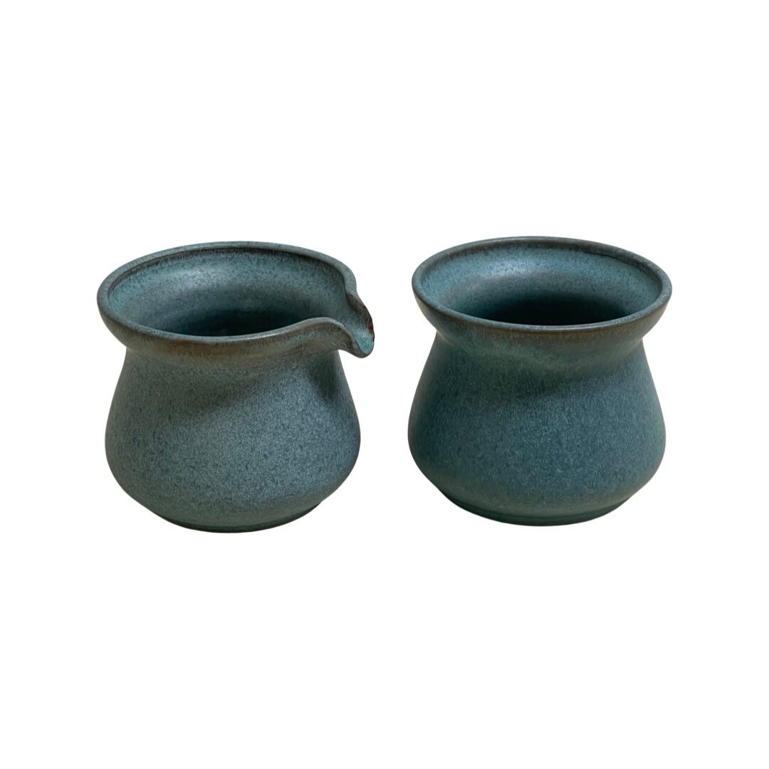 Jan and Helga Grove Pottery, Cream and Sugar Set, Canadian Art Pottery ...