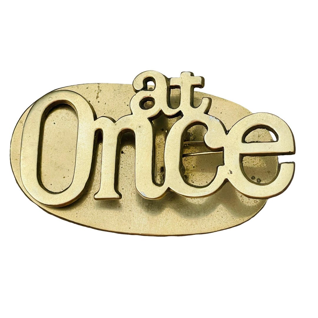 Brass at Once Paper Clip Weight Retro Office Desk Organizer - Etsy