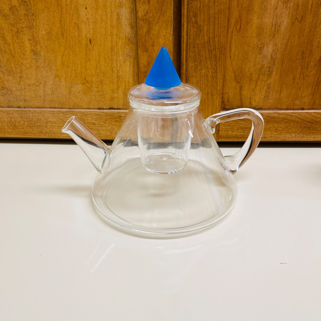 Memphis Style Glass Teapot Tea Infuser Postmodern Design Loose Leaf - Etsy