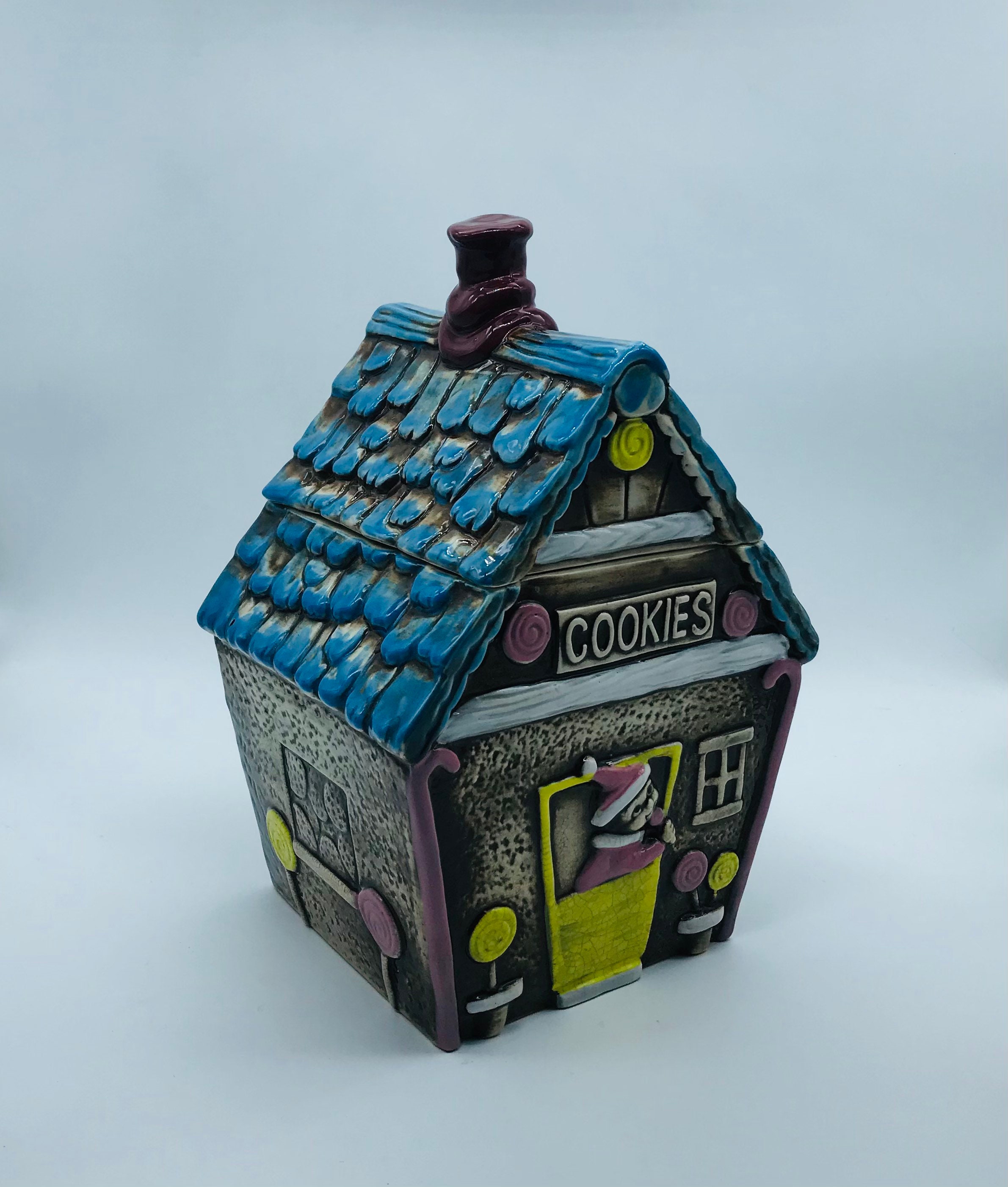 Vintage Ceramic Cookie Jar Adorable Gingerbread House - Etsy