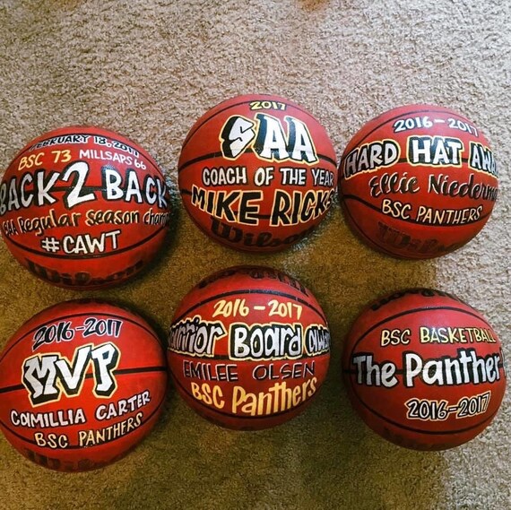 Hand Painted Customizable Basketballs | Etsy