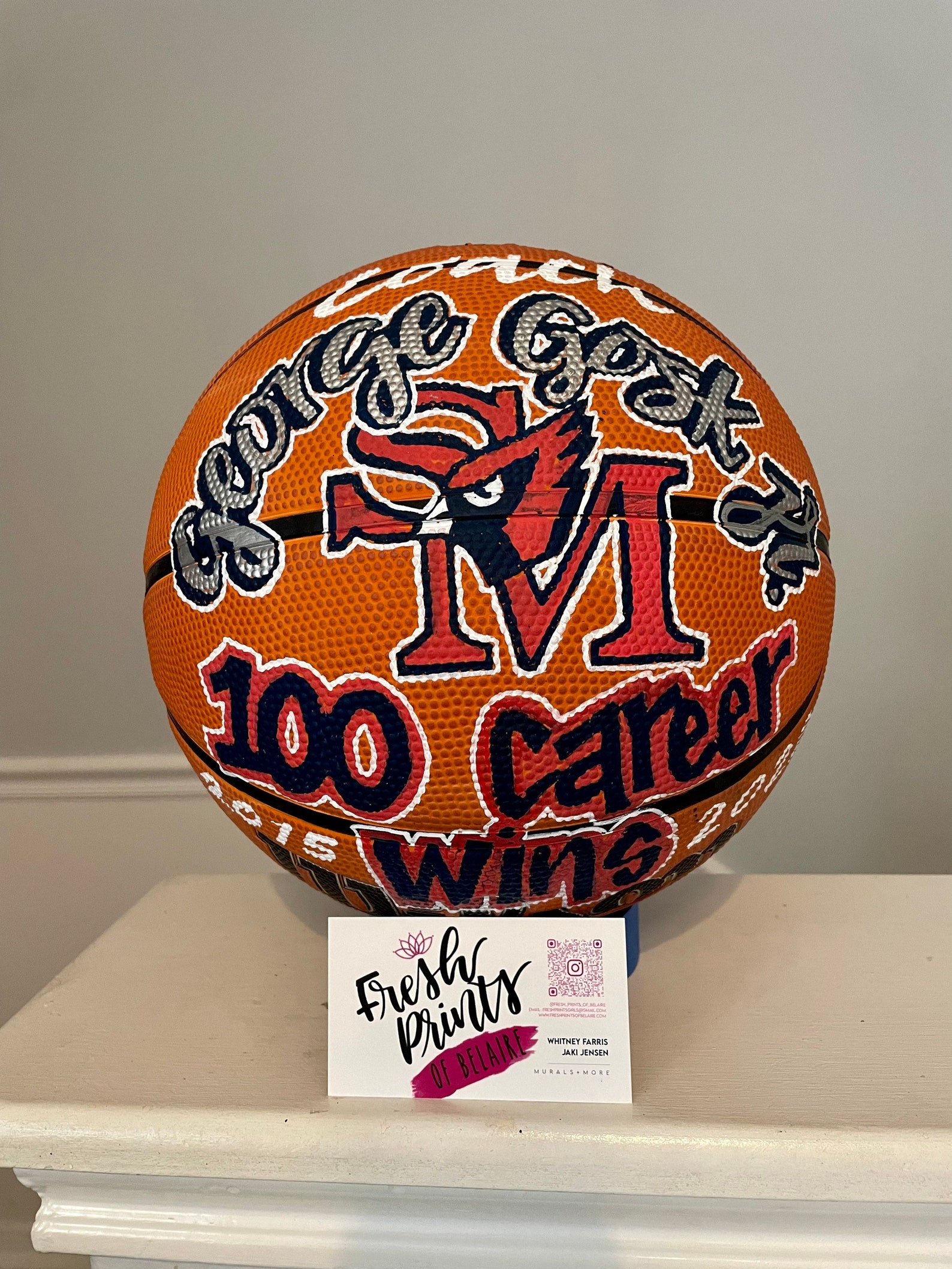 Hand Painted Customizable Basketballs - Etsy
