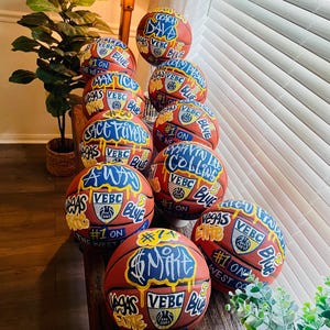 Hand Painted Custom Basketballs - Etsy