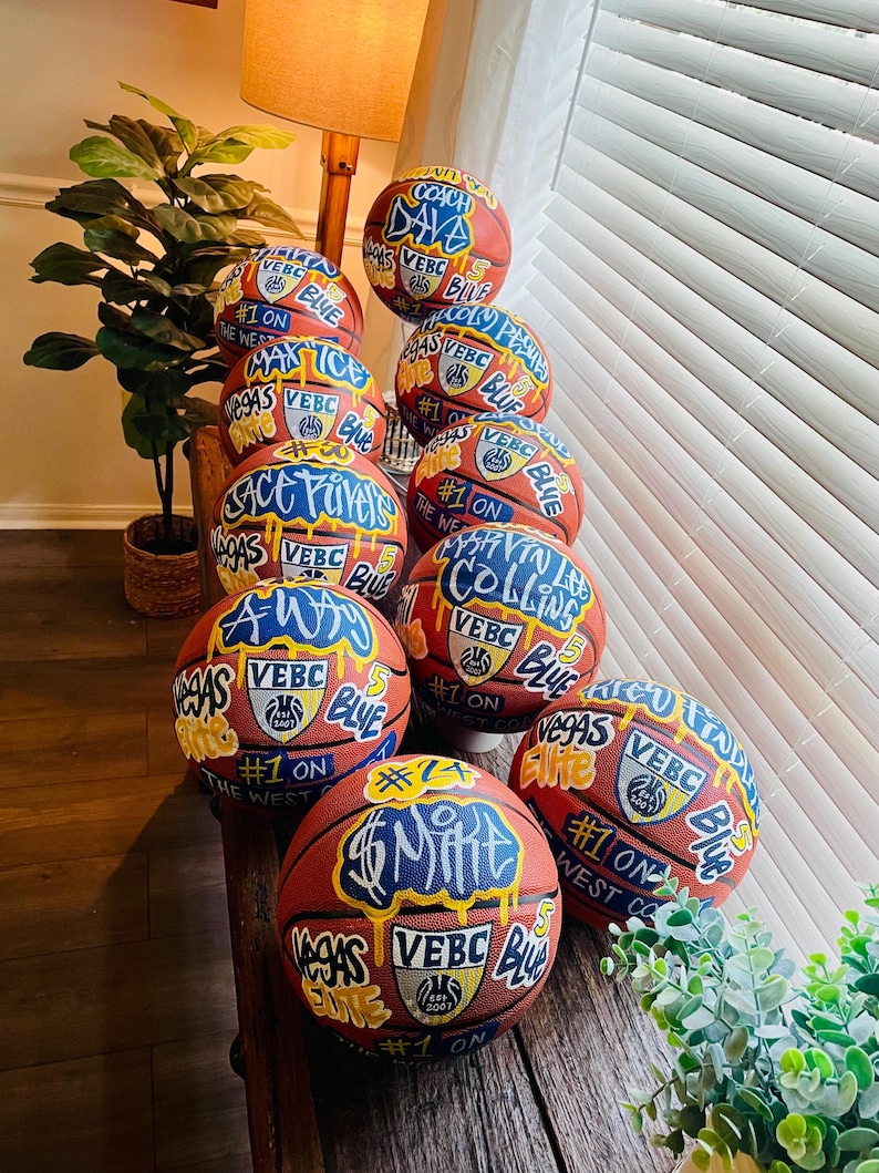 Hand Painted Custom Basketballs - Etsy