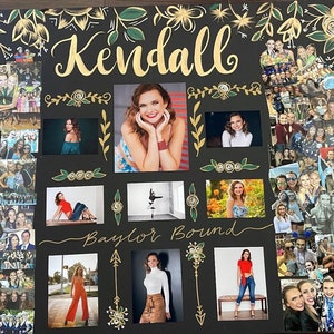Senior Tri-fold Photo Display Board for Graduation Party Decor - Etsy