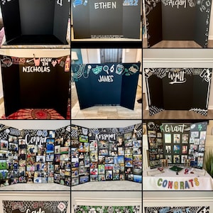 Senior Tri-fold Photo Display Board for Graduation Party Decor - Etsy
