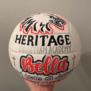 Hand Painted Customizable Volleyball - Etsy
