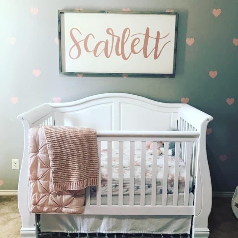 Baby Name Signs / Nursery Room Signs | Etsy