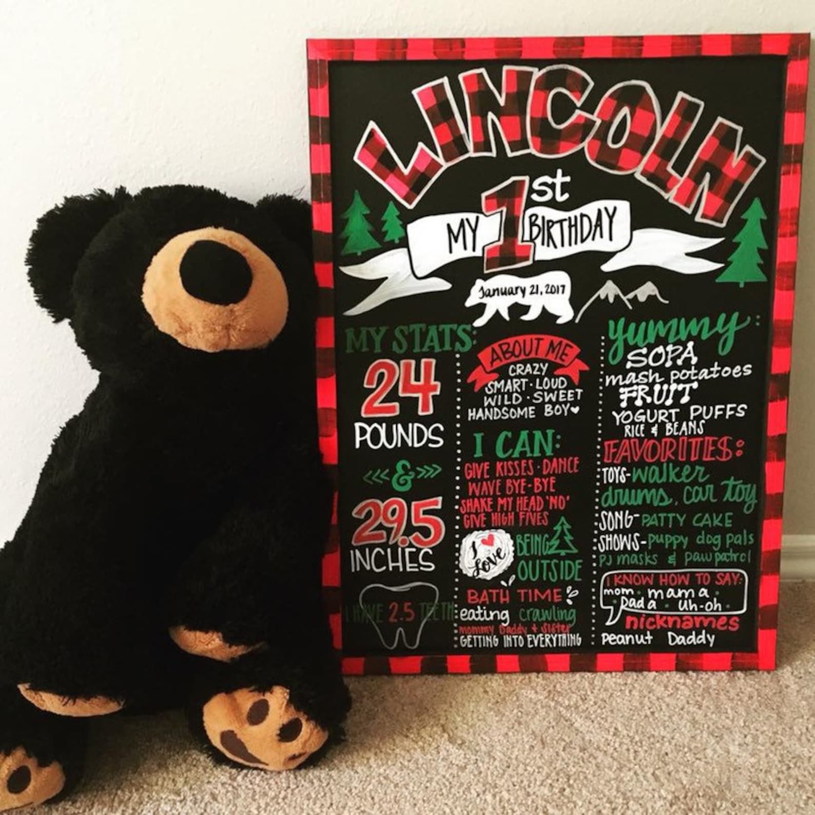 Birthday Themed Milestone Chalkboard - Etsy