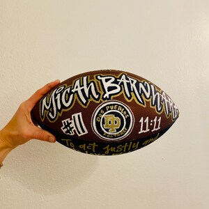 Hand Painted Customizable Football - Etsy