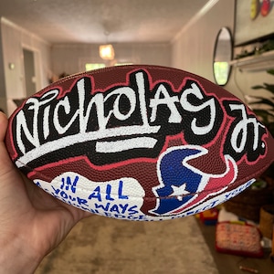 Hand Painted Customizable Football - Etsy