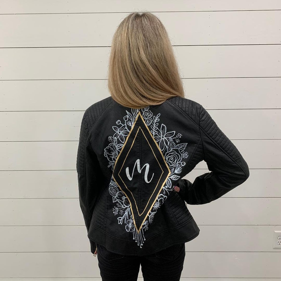 Custom Hand Painted Leather Jackets - Etsy