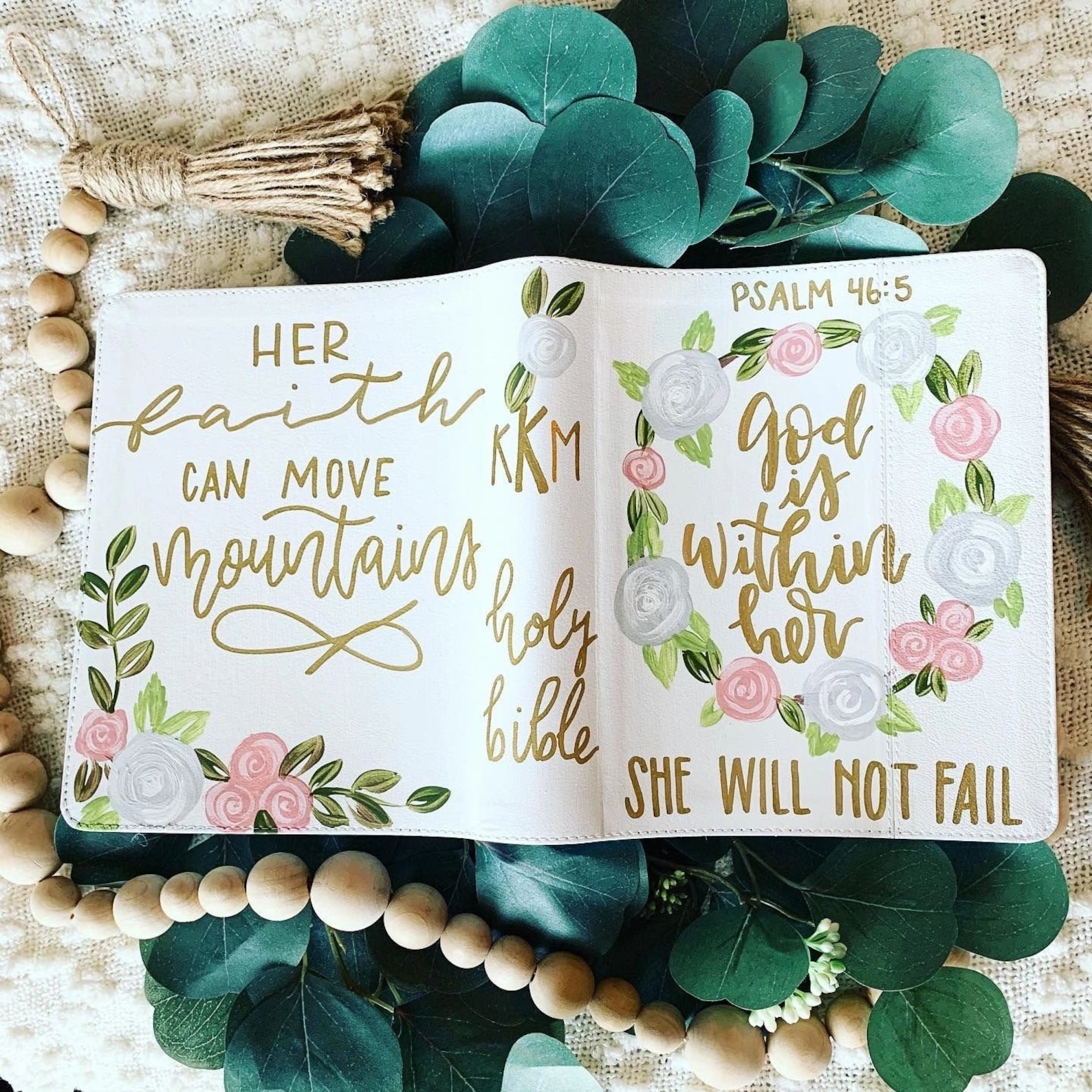 Custom Hand Painted Bible / Personalized Bible / Family Bible / Wedding ...