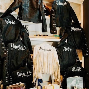 Custom Hand Painted Leather Jackets - Etsy