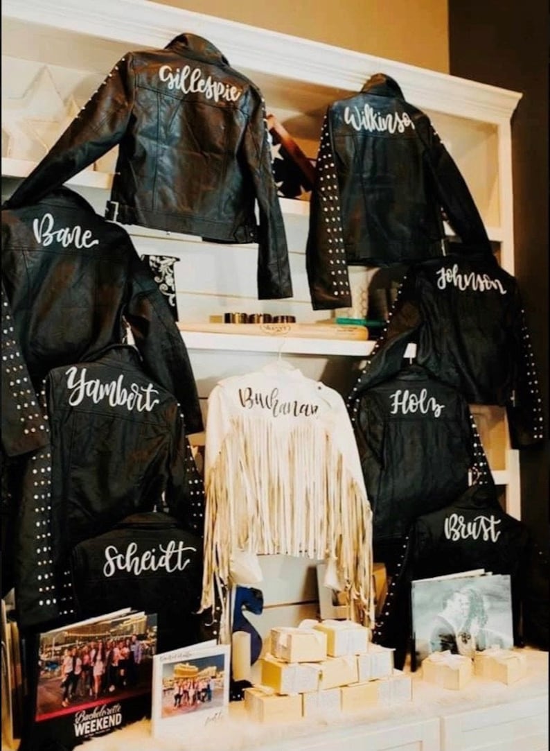 Custom Hand Painted Leather Jackets - Etsy