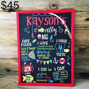 Birthday Themed Milestone Chalkboard - Etsy