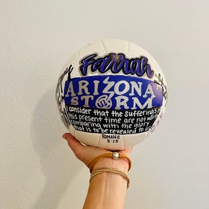 Hand Painted Customizable Volleyball - Etsy
