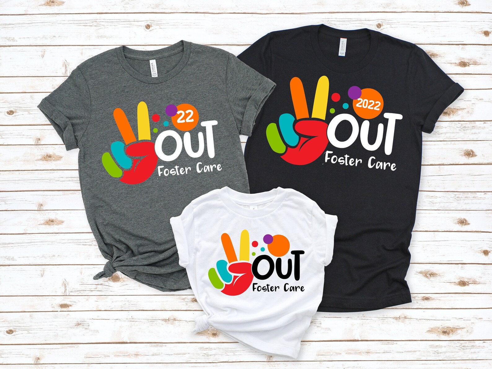 Adoption Day Peace Out Foster Care Shirts Infant-adult Sizes - Etsy