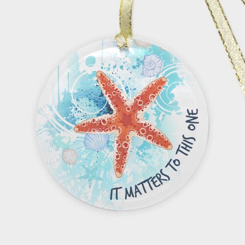 It Matters to This One Inspirational Starfish Story Poem Gift | Etsy