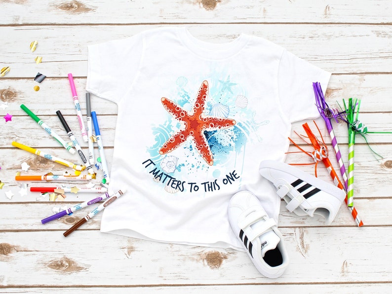 It Matters to This One Starfish Story Infant-adult Sizes Short - Etsy