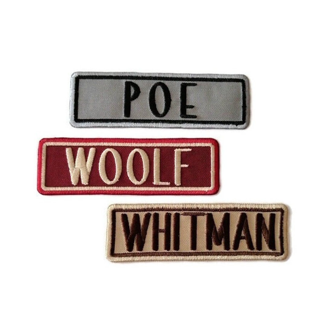 Custom Embroidered Name. Custom Name Tags. Personalized Name Patch ...