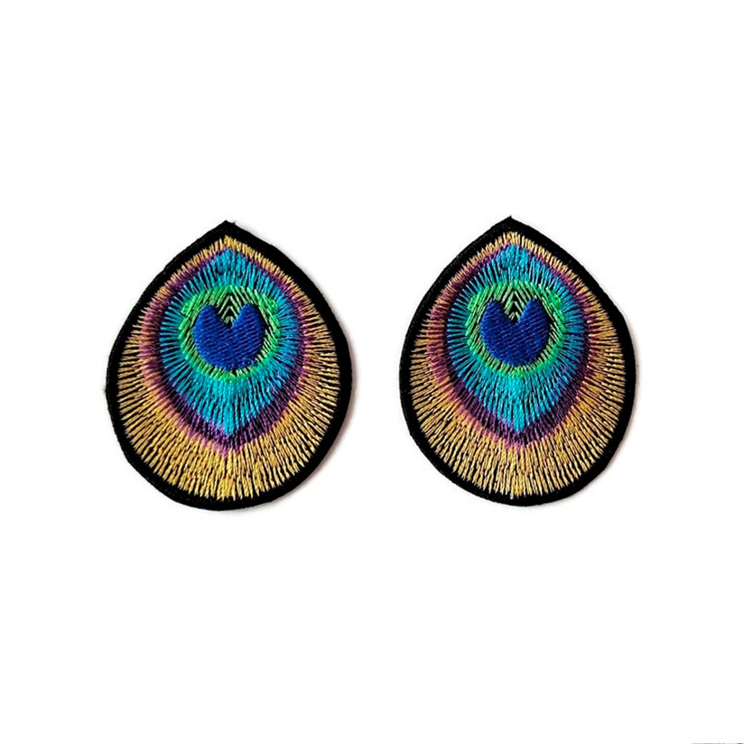 Peacock Feather Patch. Iron On. Sew on Patch. - Etsy
