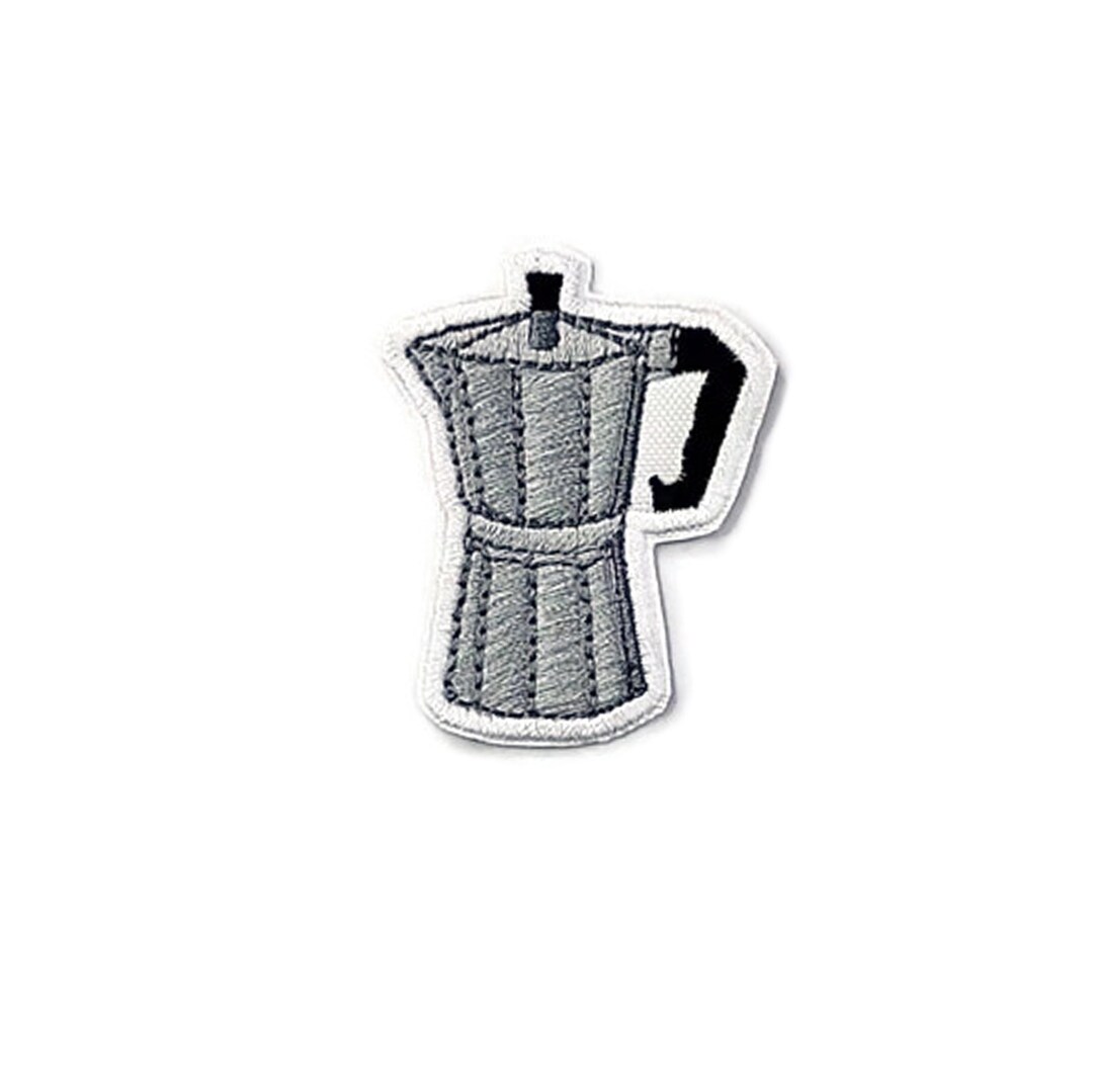 Embroidered Coffee Pot, Coffee Maker Patch. Iron On, Sew On - Etsy