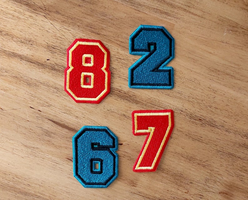 Sports Font Letter Patch, Custom Letter Embroidered Patches. H 2,36in ...