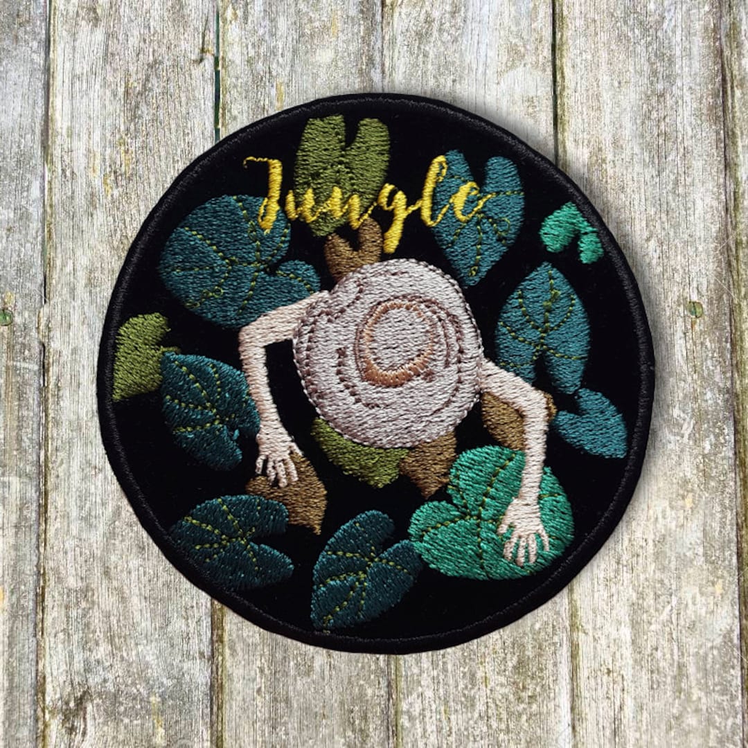 Jungle Patch, Lady in the Jungle, Water Lily, Sew on Patch. - Etsy