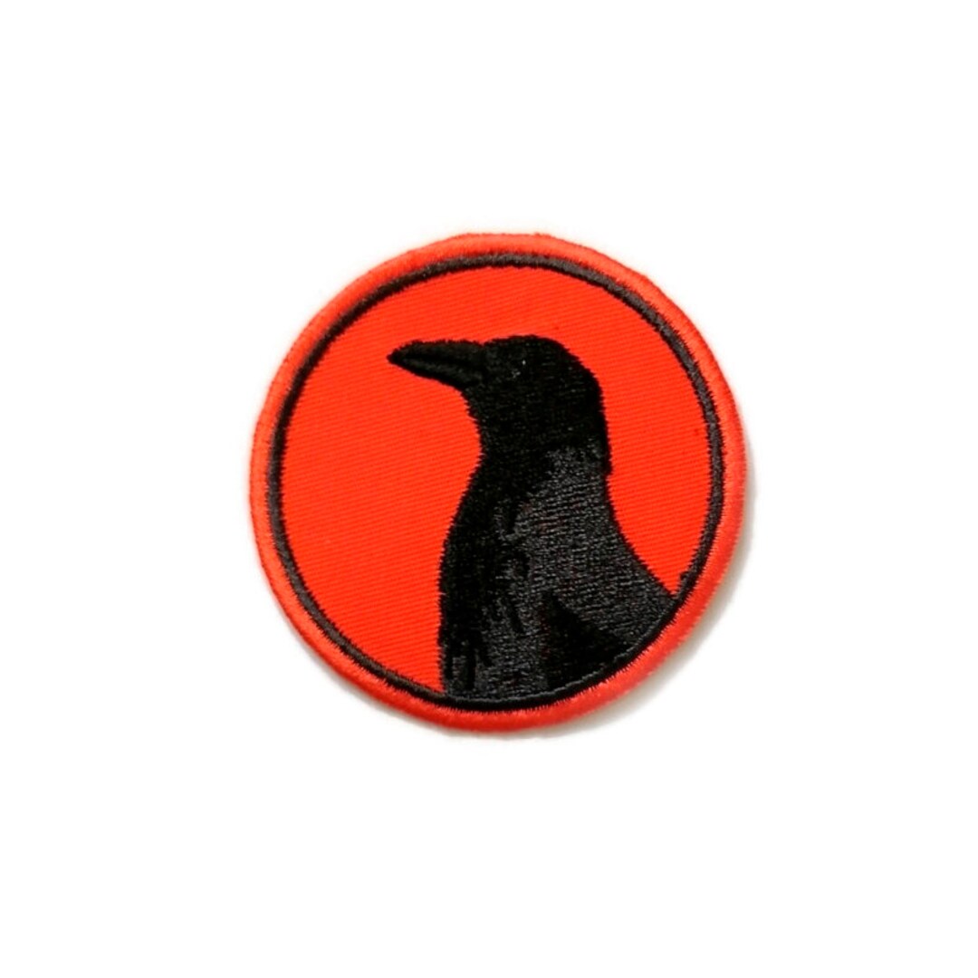 Raven Embroidered Patch. Wild Animal Iron on Patch - Etsy