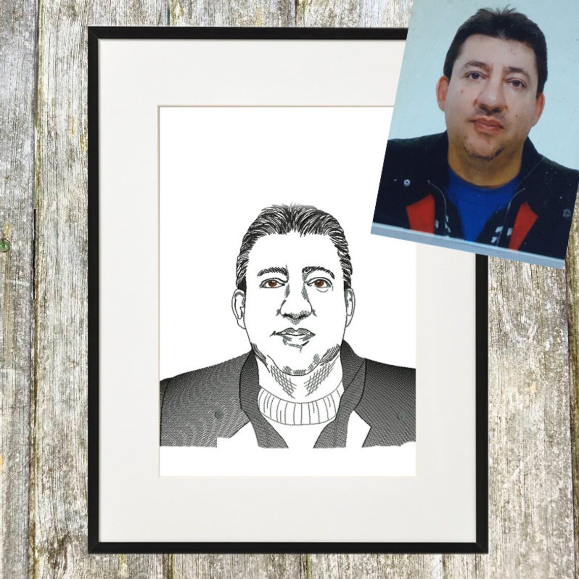 Custom Portrait Embroidery, Personalized Embroidery, Custom Photo ...