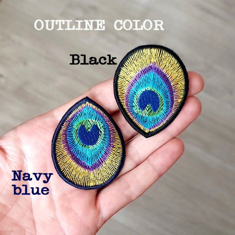 Peacock Feather Patch. Iron On. Sew on Patch. - Etsy