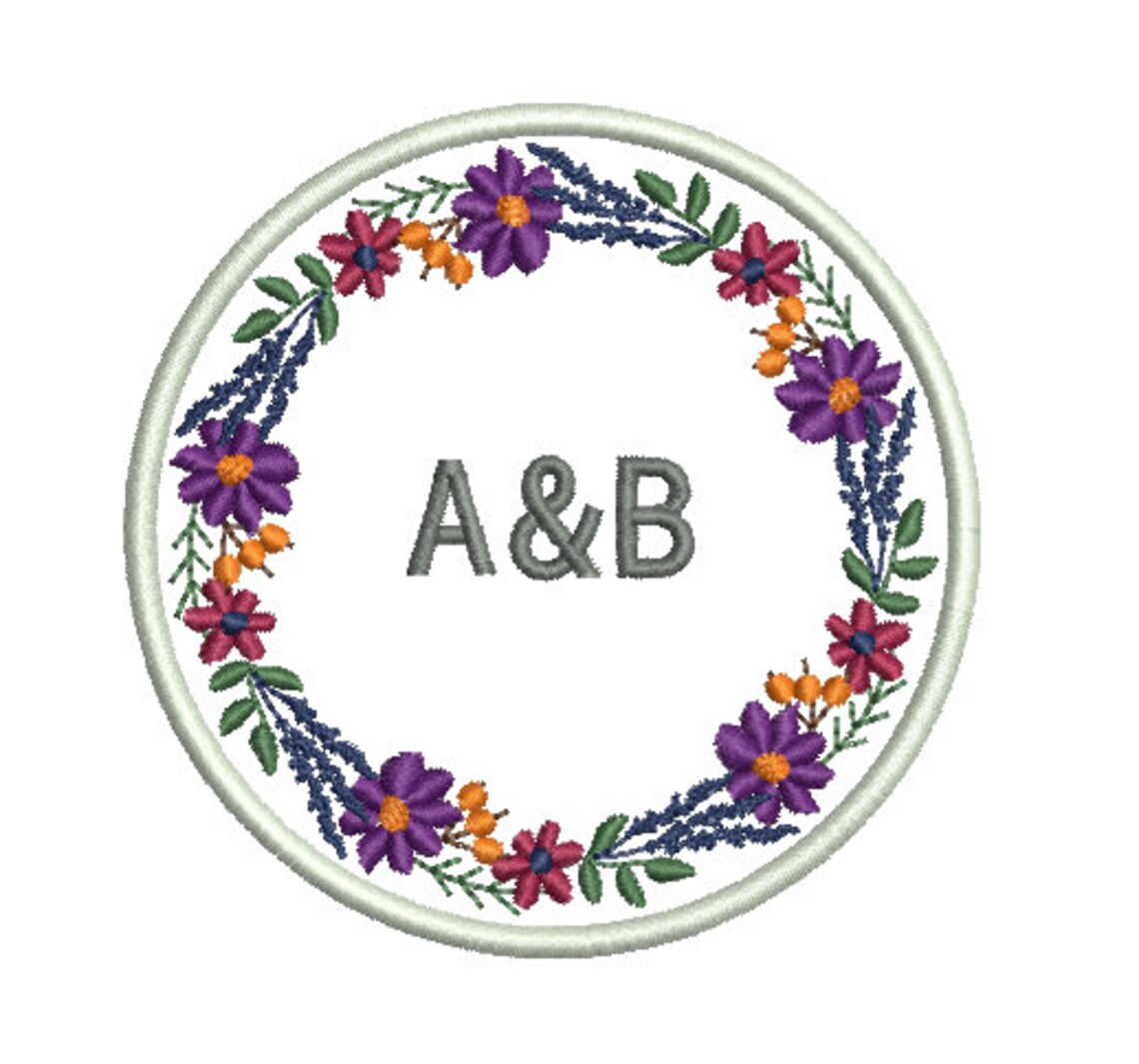 Custom Patch With Flower Crown. Custom Initials. Custom Name Tags ...