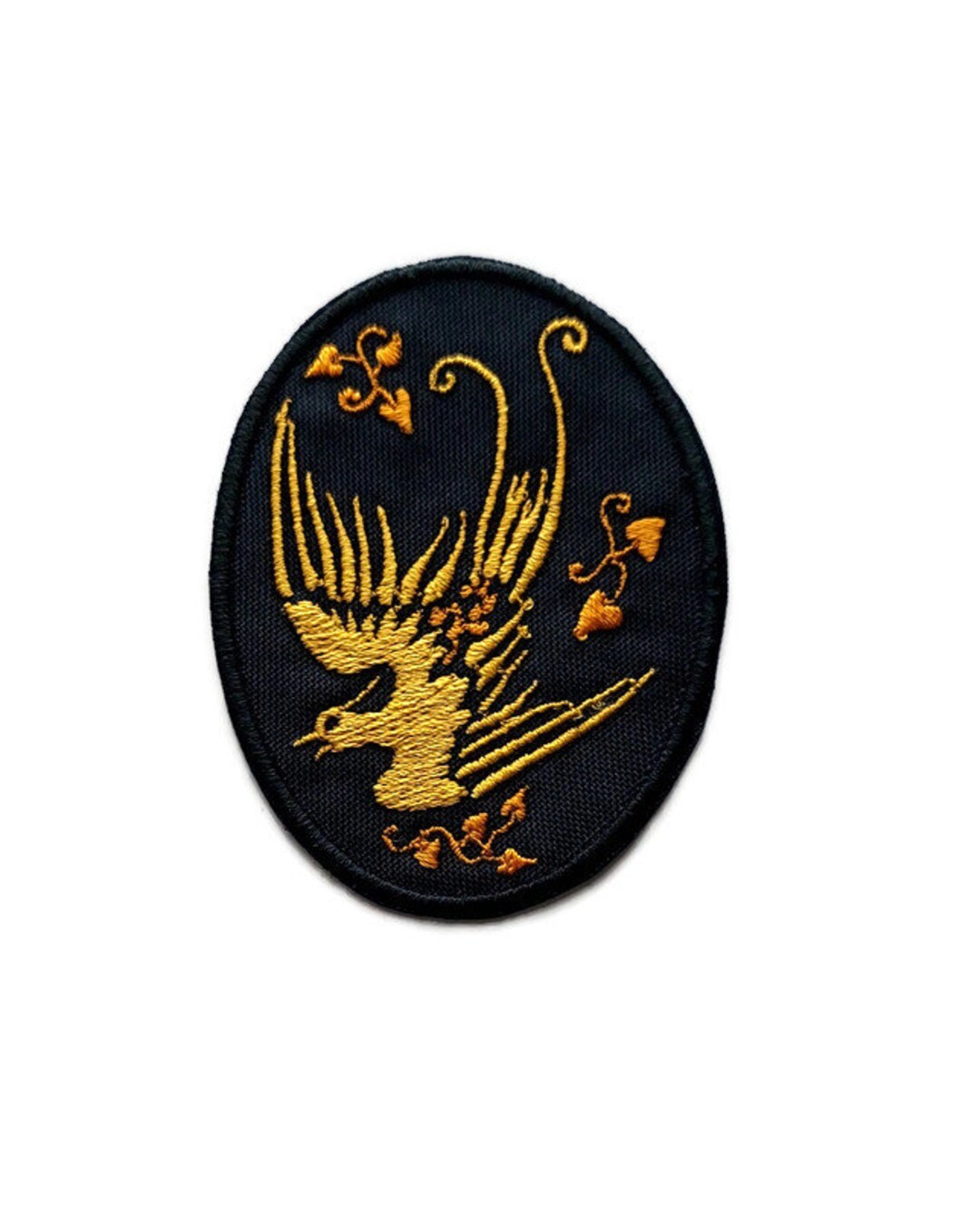 Gold Bird Embroidered Patch. Sew On. Iron On - Etsy