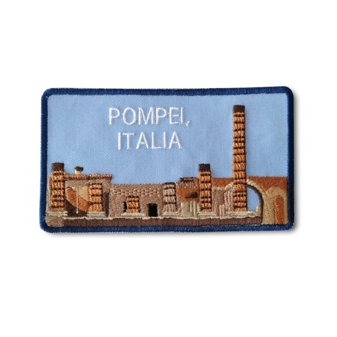 POMPEI ITALY Embroidered Patch, Machine Embroidered Backpack Patch ...