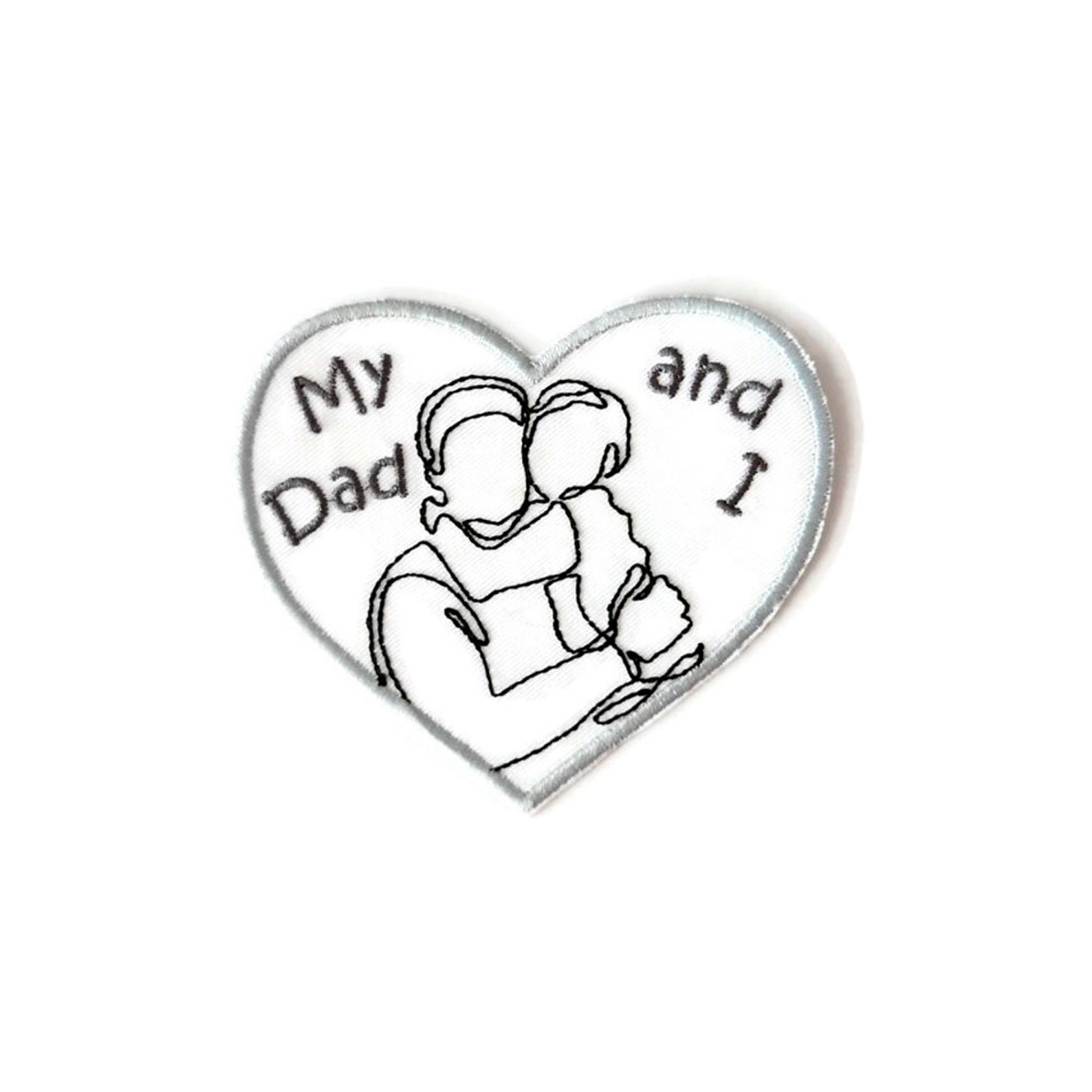 Custom Patch for Father's Day. Father's Day Gift, Machine Embroidery ...