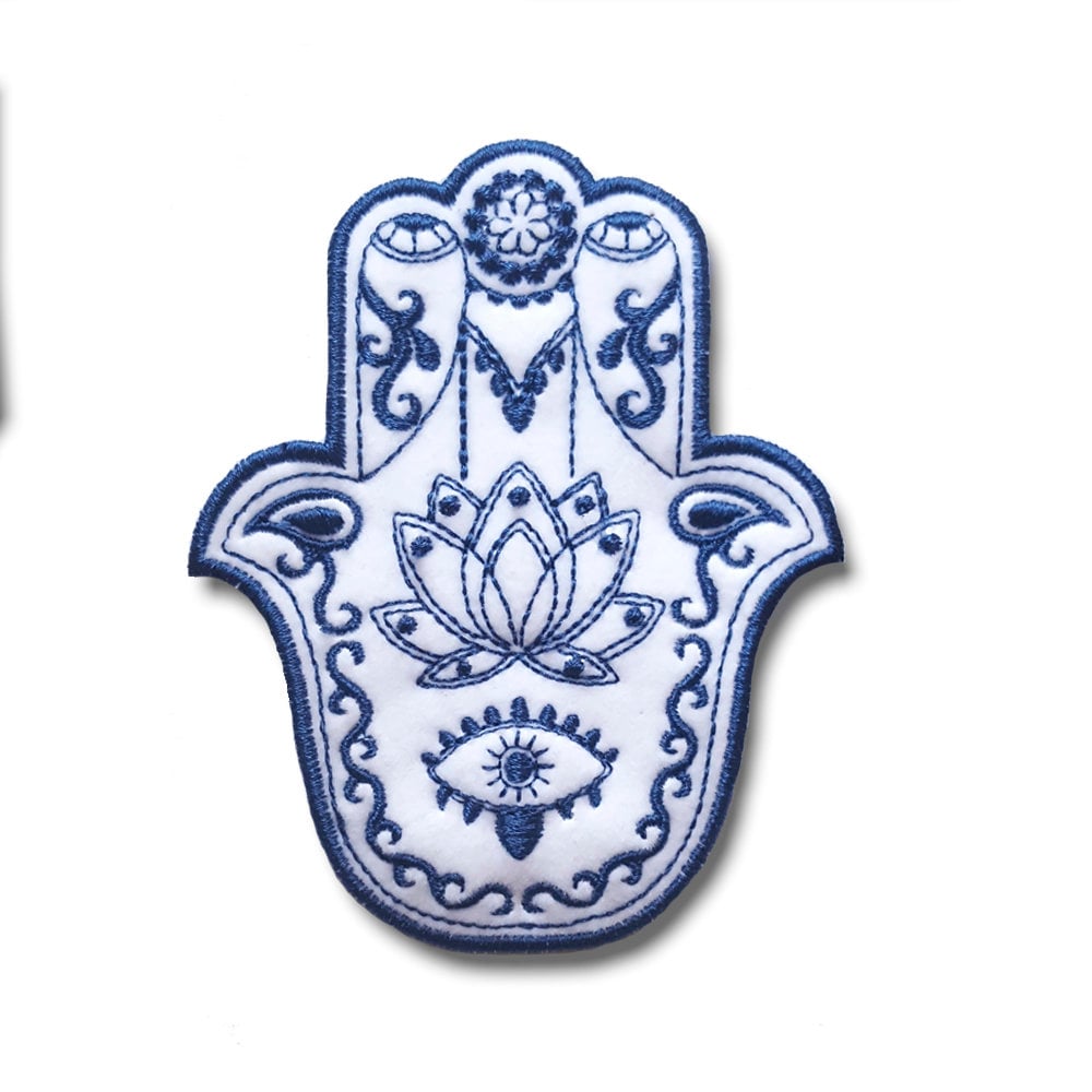 Patch Hand of Fatima Hand of the Goddess Hamsa Hand Iron on - Etsy