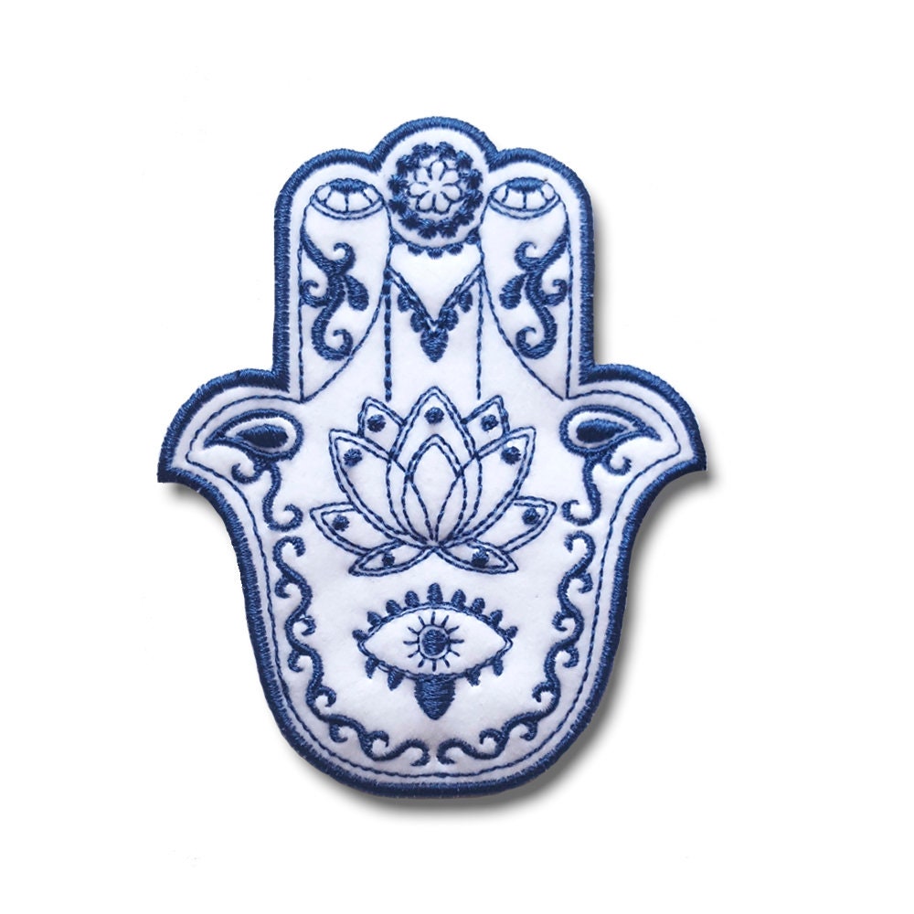 Patch Hand of Fatima Hand of the Goddess Hamsa Hand Iron on - Etsy