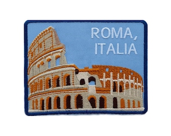 Patch Flag Embroidered Applique Iron on Backpack Spqr Roma Rome Roman ...