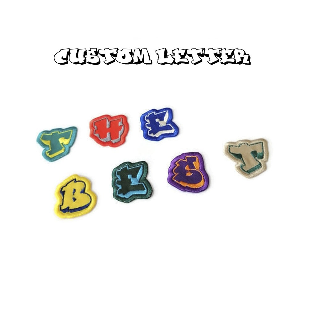 Custom Graffiti Letter, Embroidered Patches, Sew On, Iron On. - Etsy