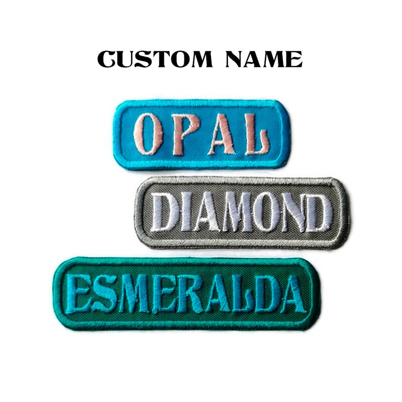 Custom Hook and Loop Name Patch - Etsy
