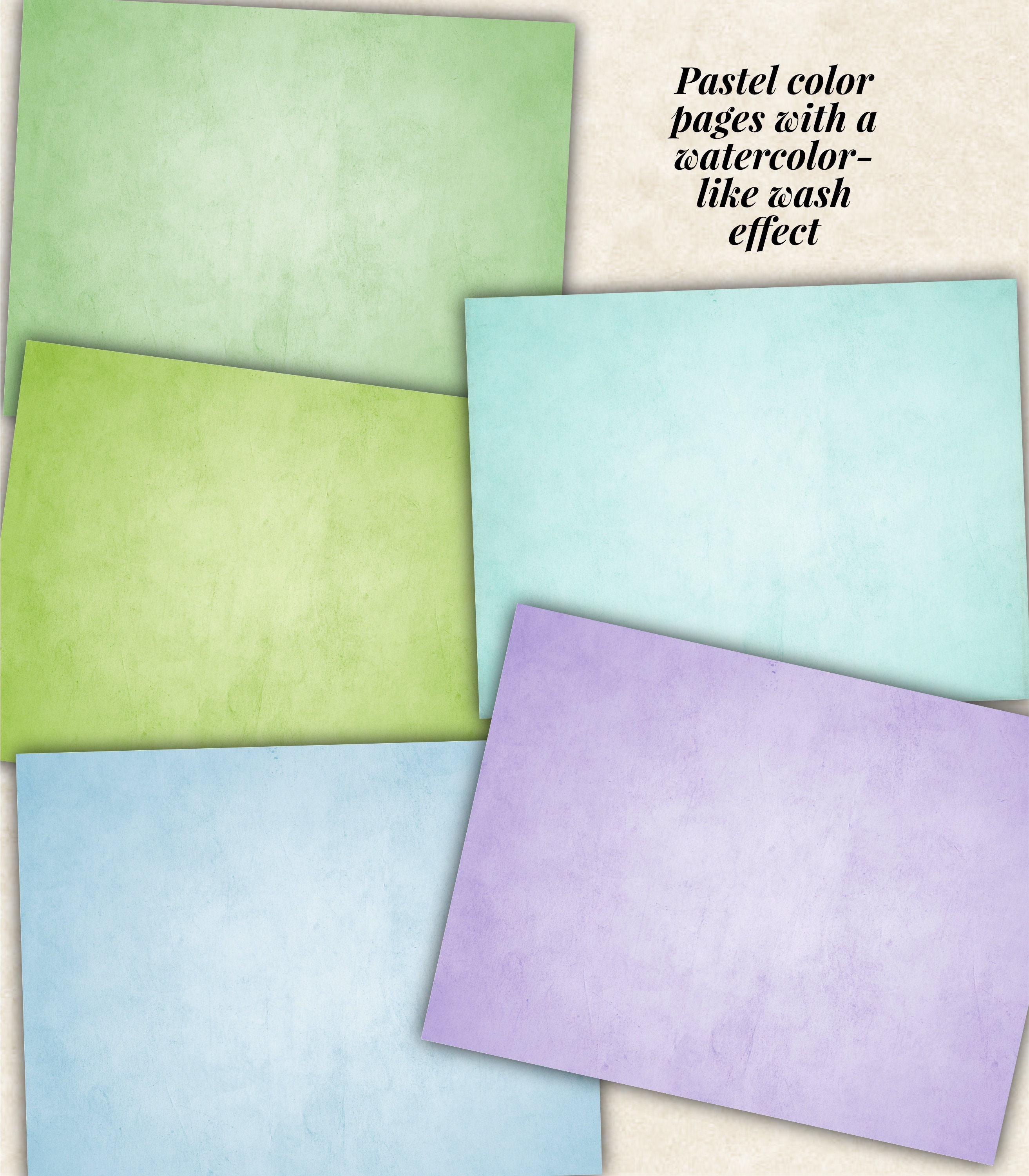 Pastel Journal Pages Printable Junk Journal Papers Digital - Etsy