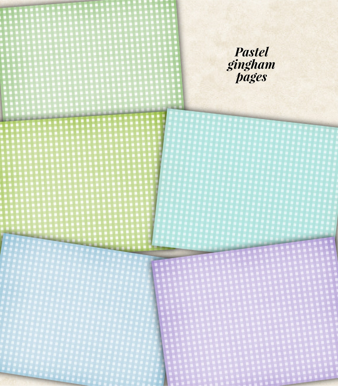 Pastel Journal Pages, Printable Junk Journal Papers, Digital Paper ...
