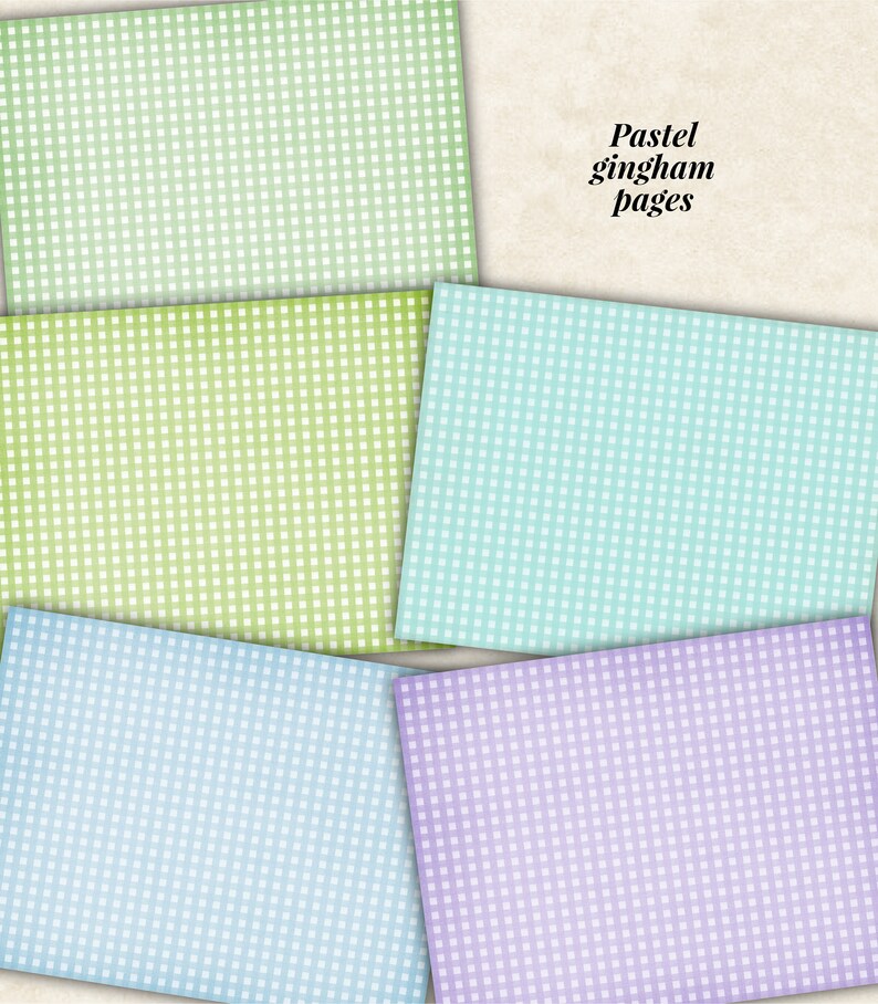 Pastel Journal Pages, Printable Junk Journal Papers, Digital Paper ...
