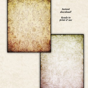 Vintage Grunge Scrapbooking Paper (digital Download) - Etsy