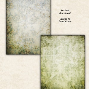 Vintage Grunge Digital Paper, Vintage Patterns, Vintage Wallpaper ...