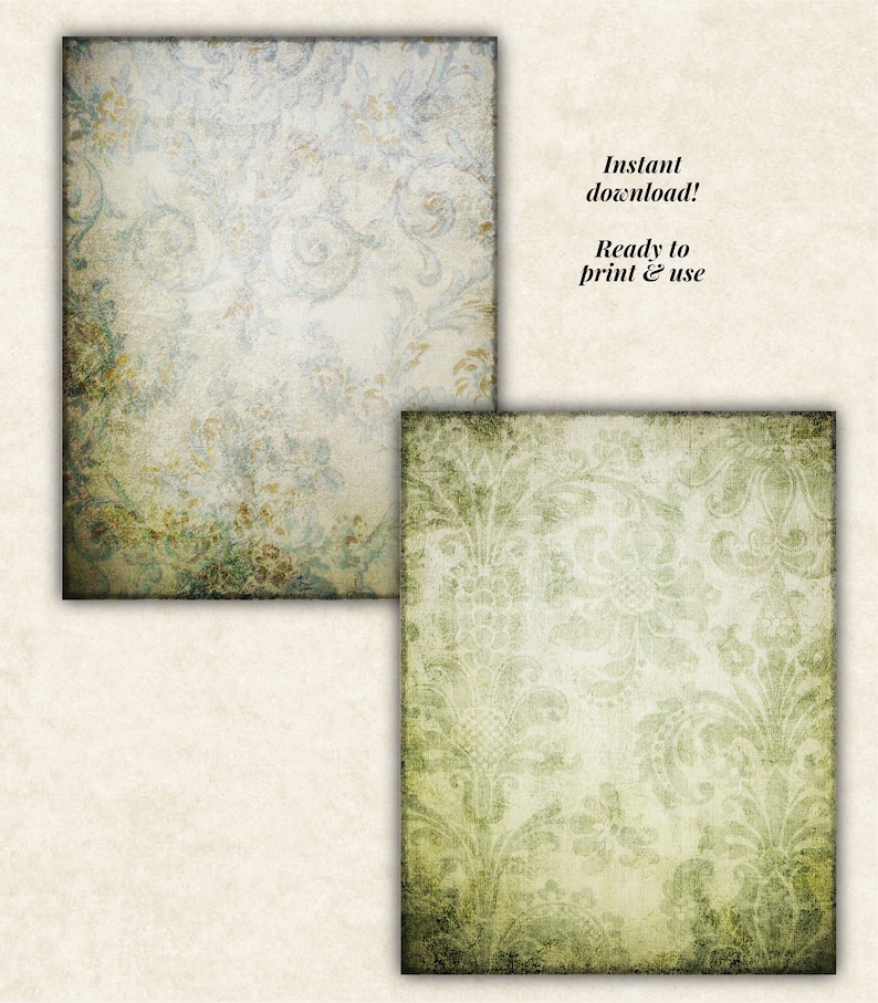 Vintage Grunge Digital Paper Vintage Patterns Vintage - Etsy