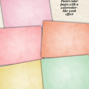 Pastel Journal Pages, Printable Junk Journal Papers, Digital Paper ...