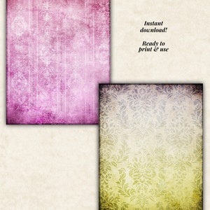 Vintage Grunge Digital Paper, Vintage Patterns, Vintage Wallpaper ...